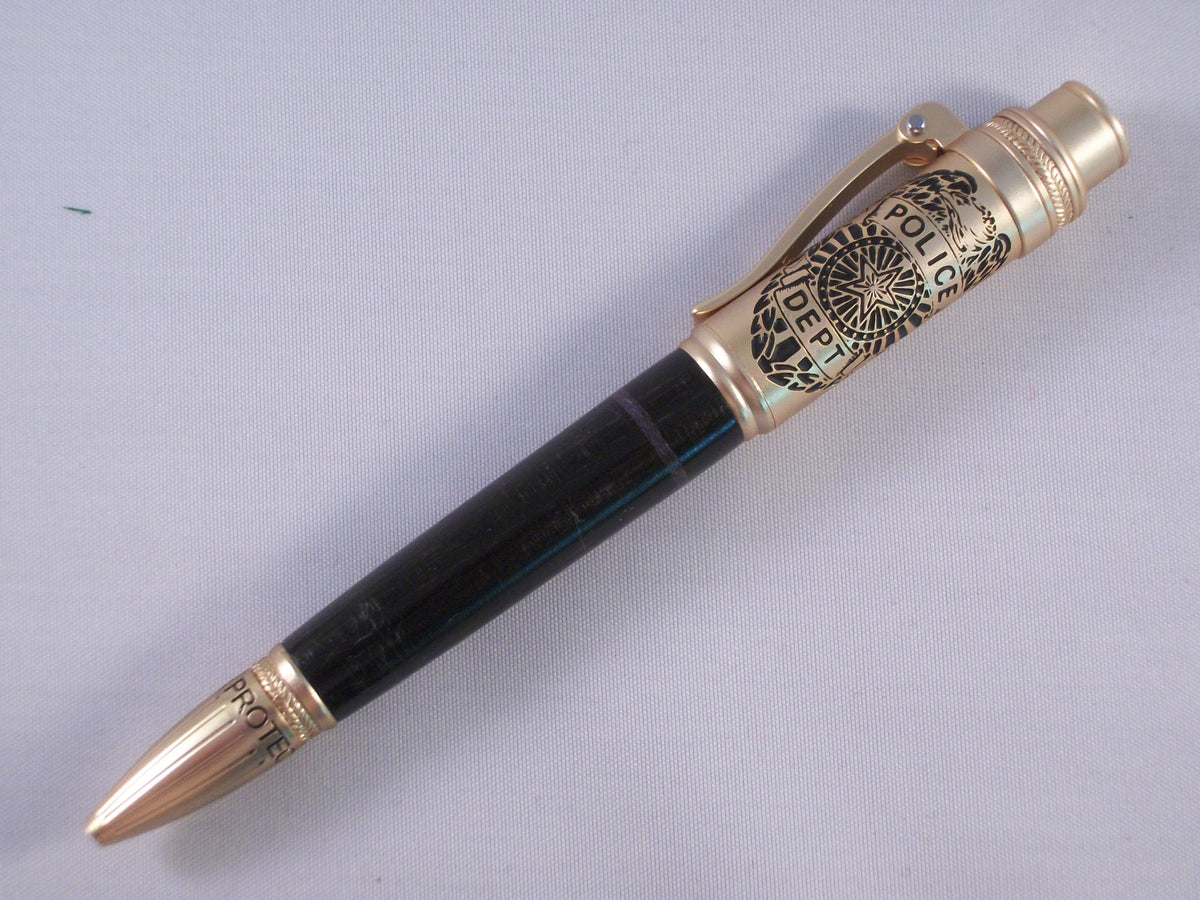 Handcrafted Police-themed Pen – Pens by Melita